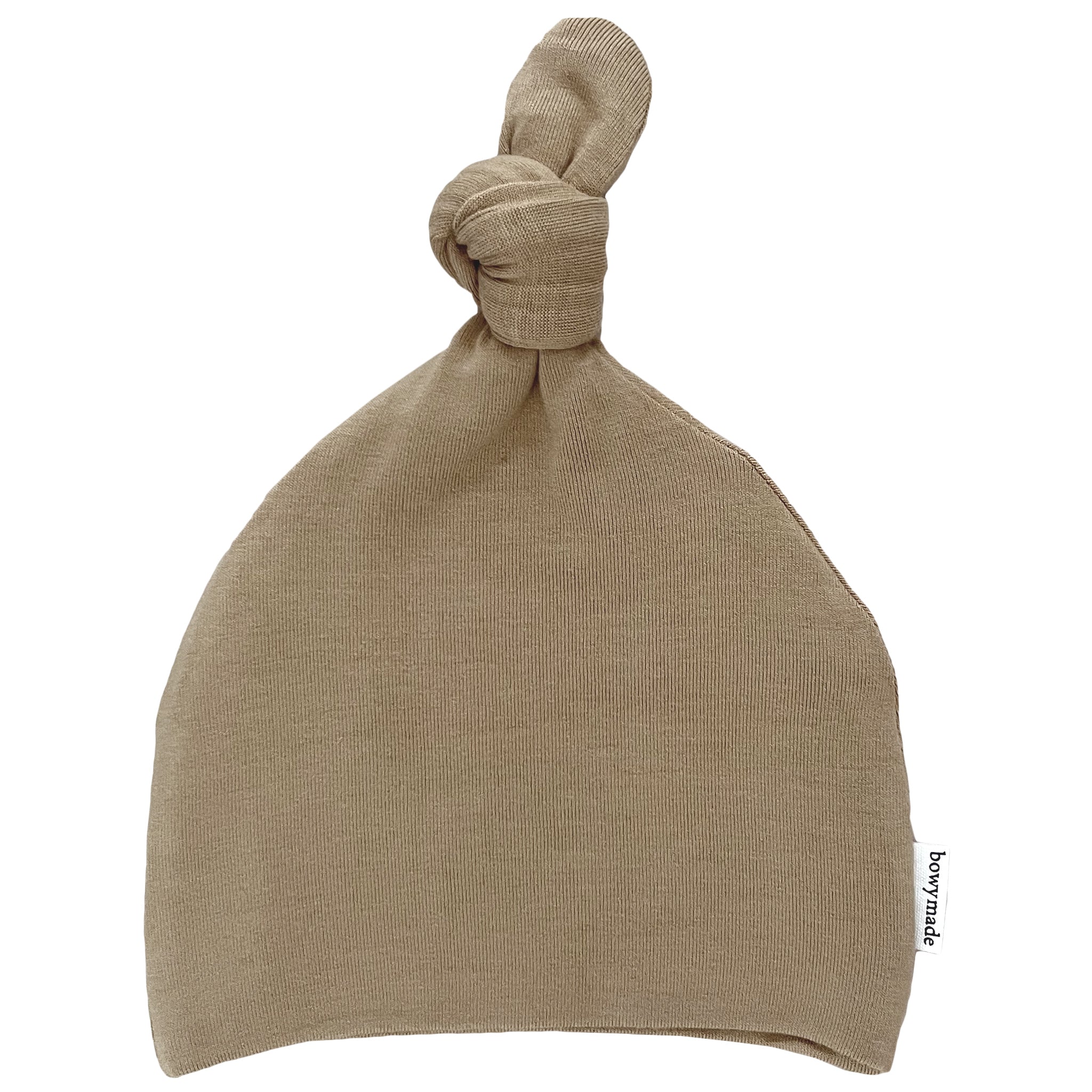 Top Knot Beanie - Coffee – Bowy Made