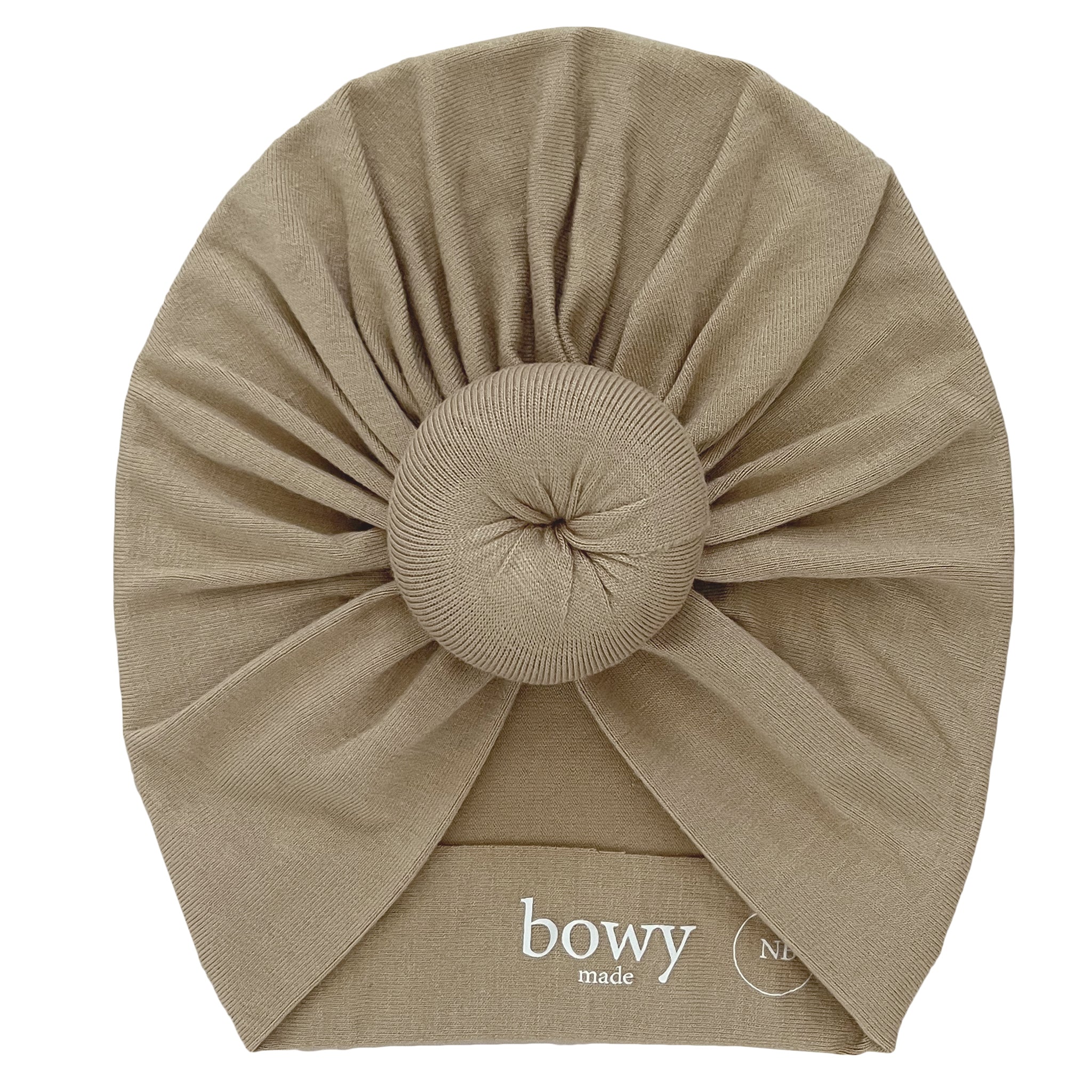 Traditional Baby Turban - Coffee - Bowy Made – Bowy Made