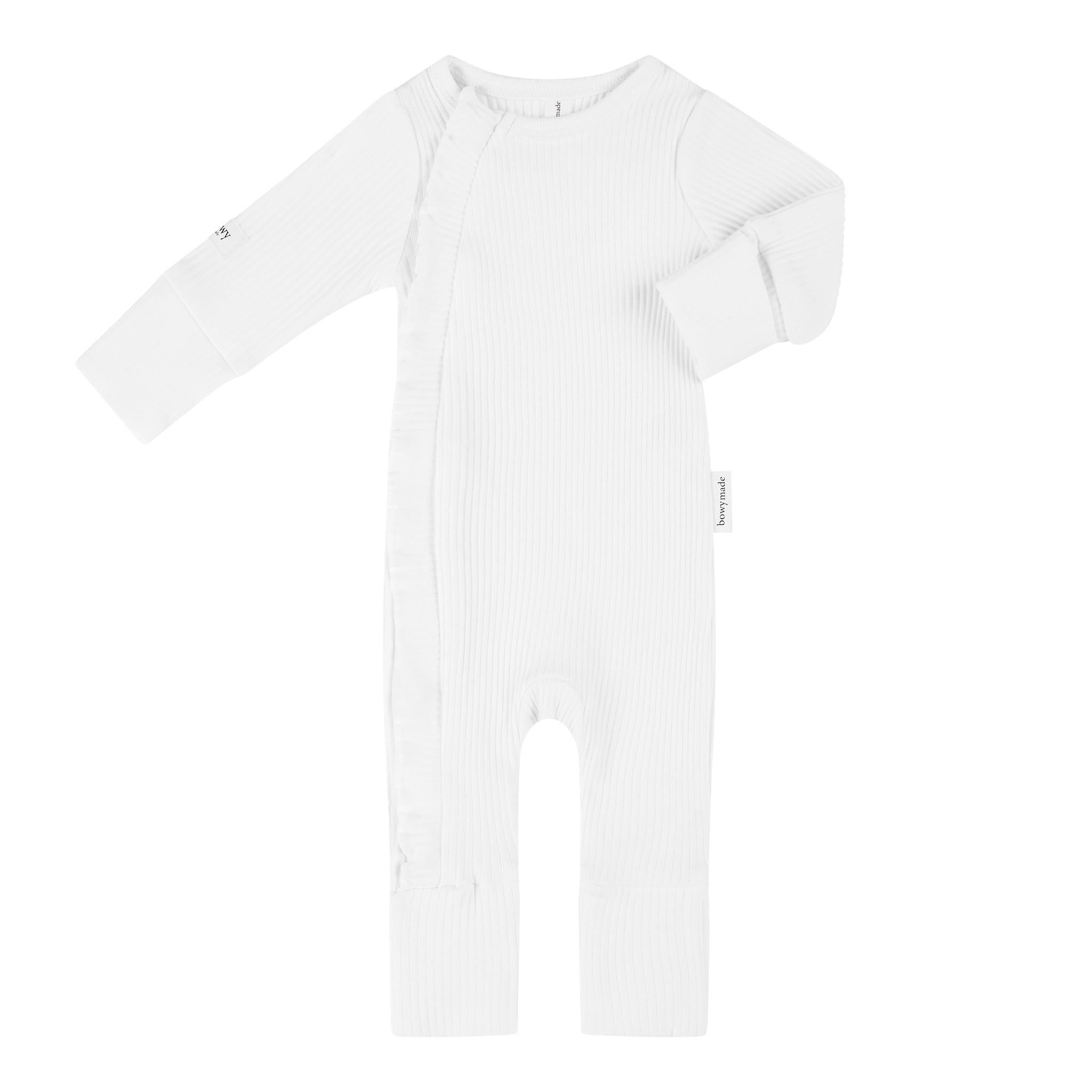 Baby Frill Onesie - White – Bowy Made