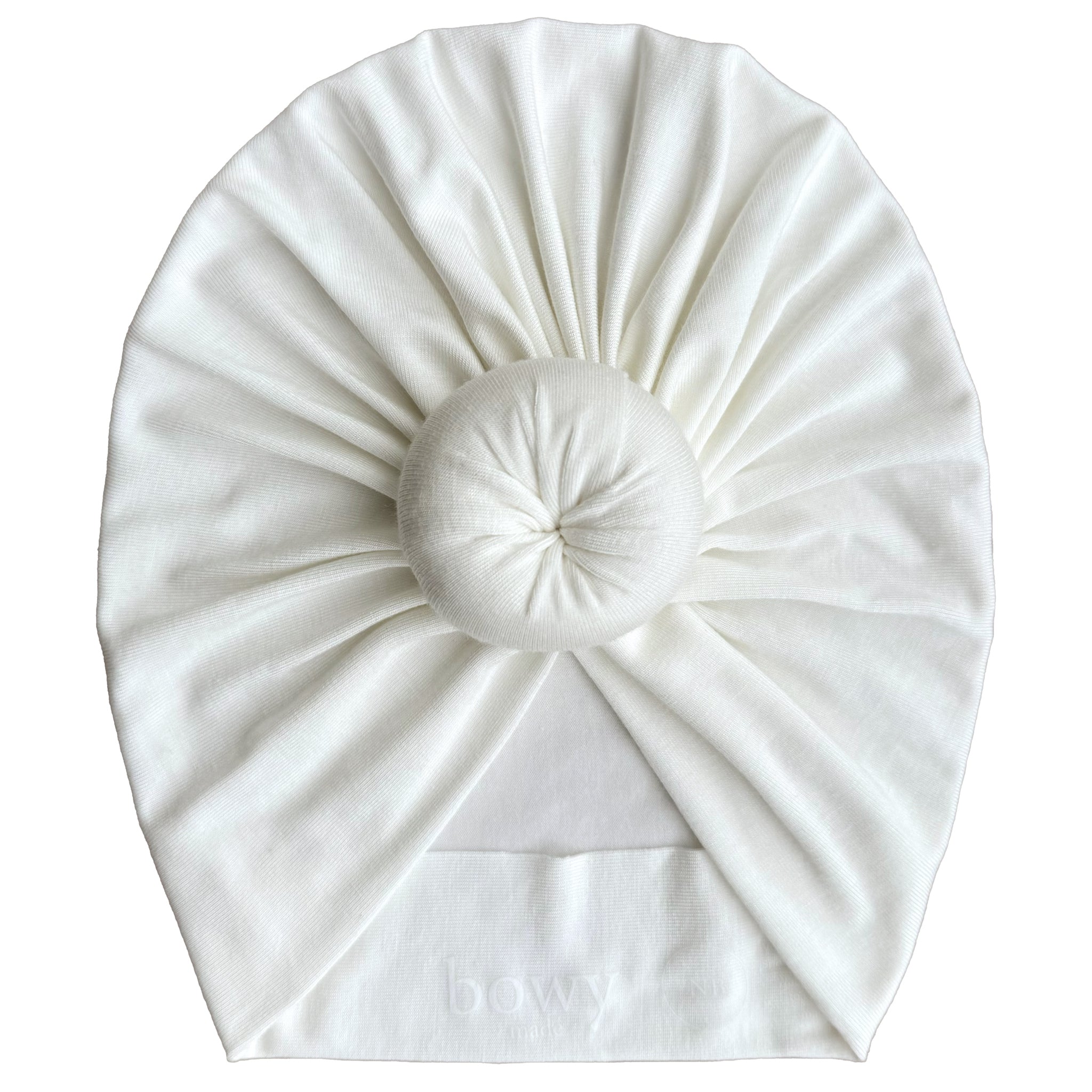 Traditional Baby Turban - Vanilla – Bowy Made